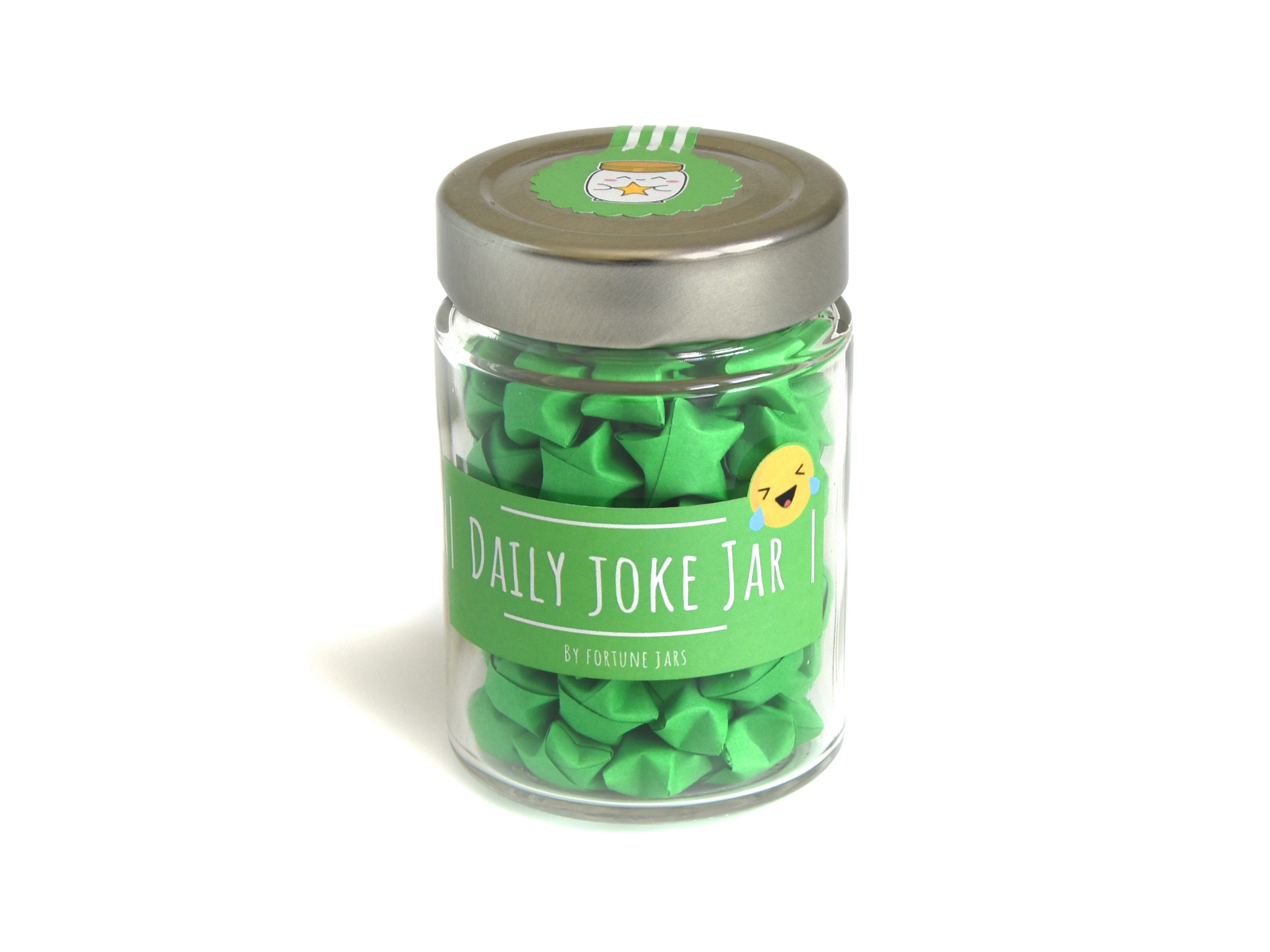 Daily Joke Jar: 100 Paper Stars With Funny Jokes, Puns & One-liners ...