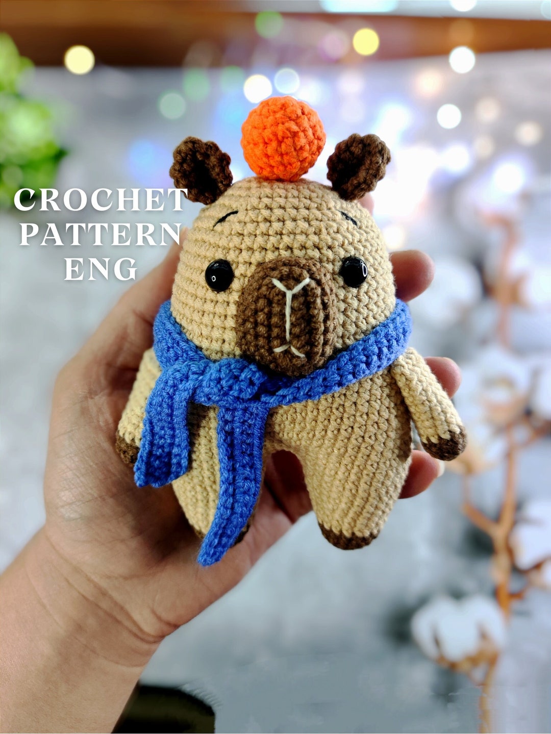 Crochet Capybara Pattern,rodent Crochet Pattern,amigurumi Capybara - Etsy