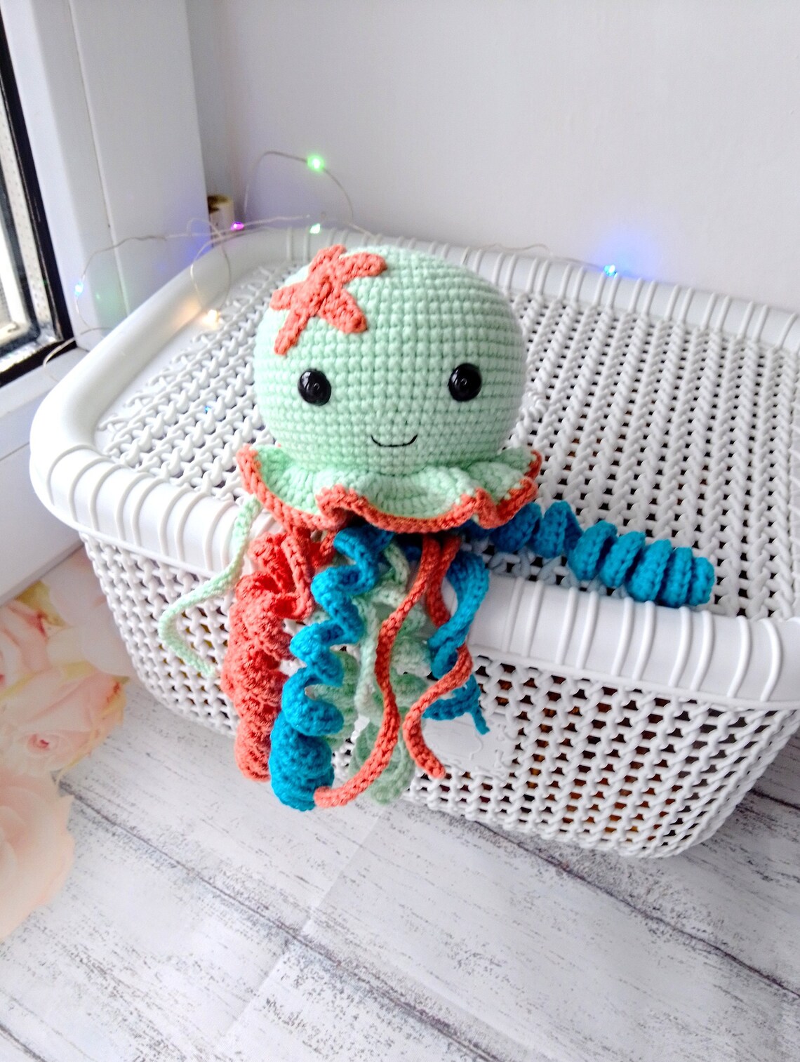Crochet Jellyfish Handmade. Cute Toy Jellyfish. Toy Jellyfish - Etsy