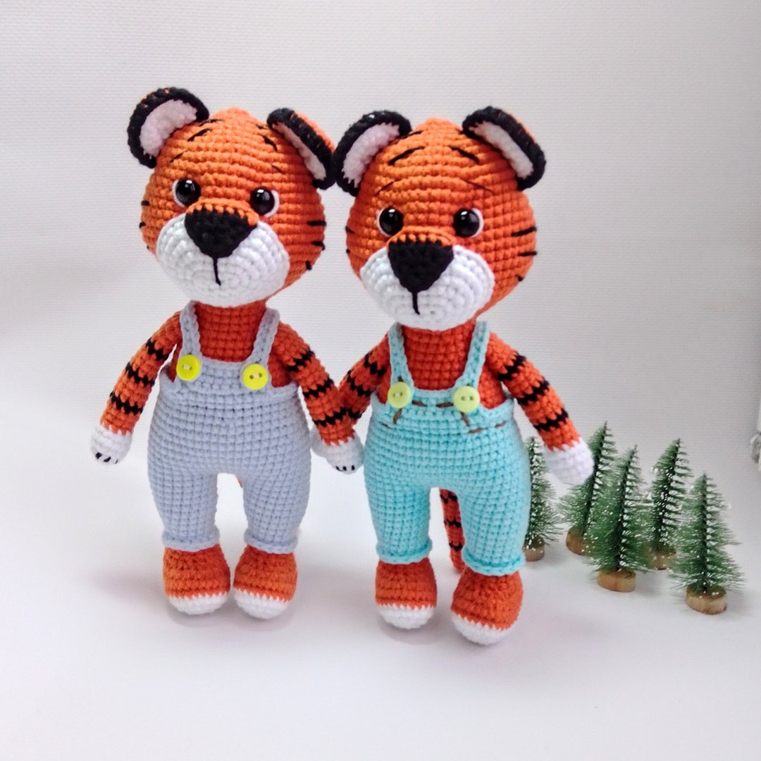 Soft Toy Tiger, Stuffed Toy Tiger, Crochet Tiger Symbol of the Year ...