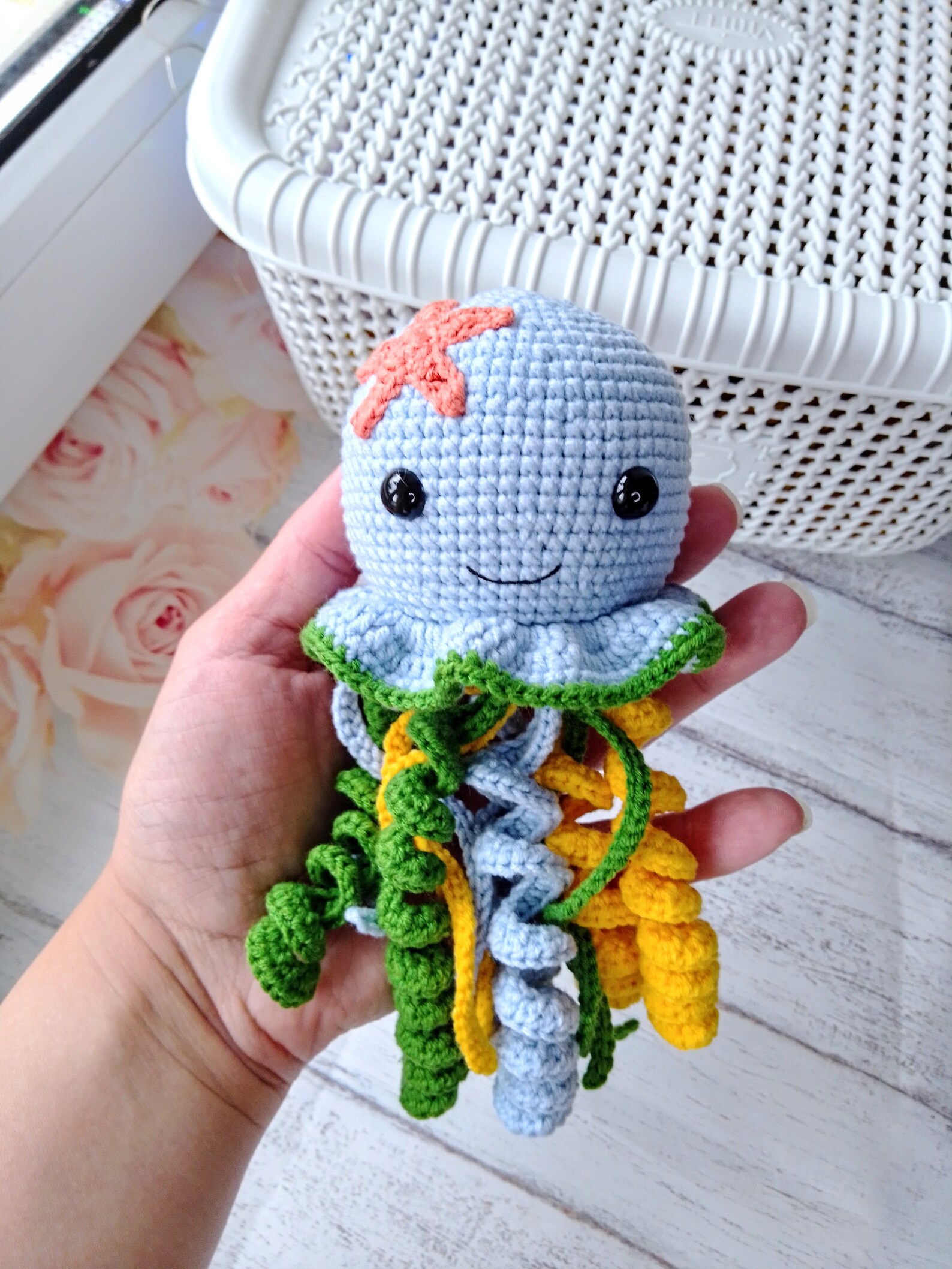 Crochet Jellyfish Handmade. Cute Toy Jellyfish. Toy Jellyfish - Etsy