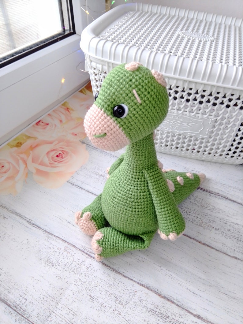 Dinosaur Toy Handmade Stuffed Plush Dinosaur Cute Dinosaur - Etsy