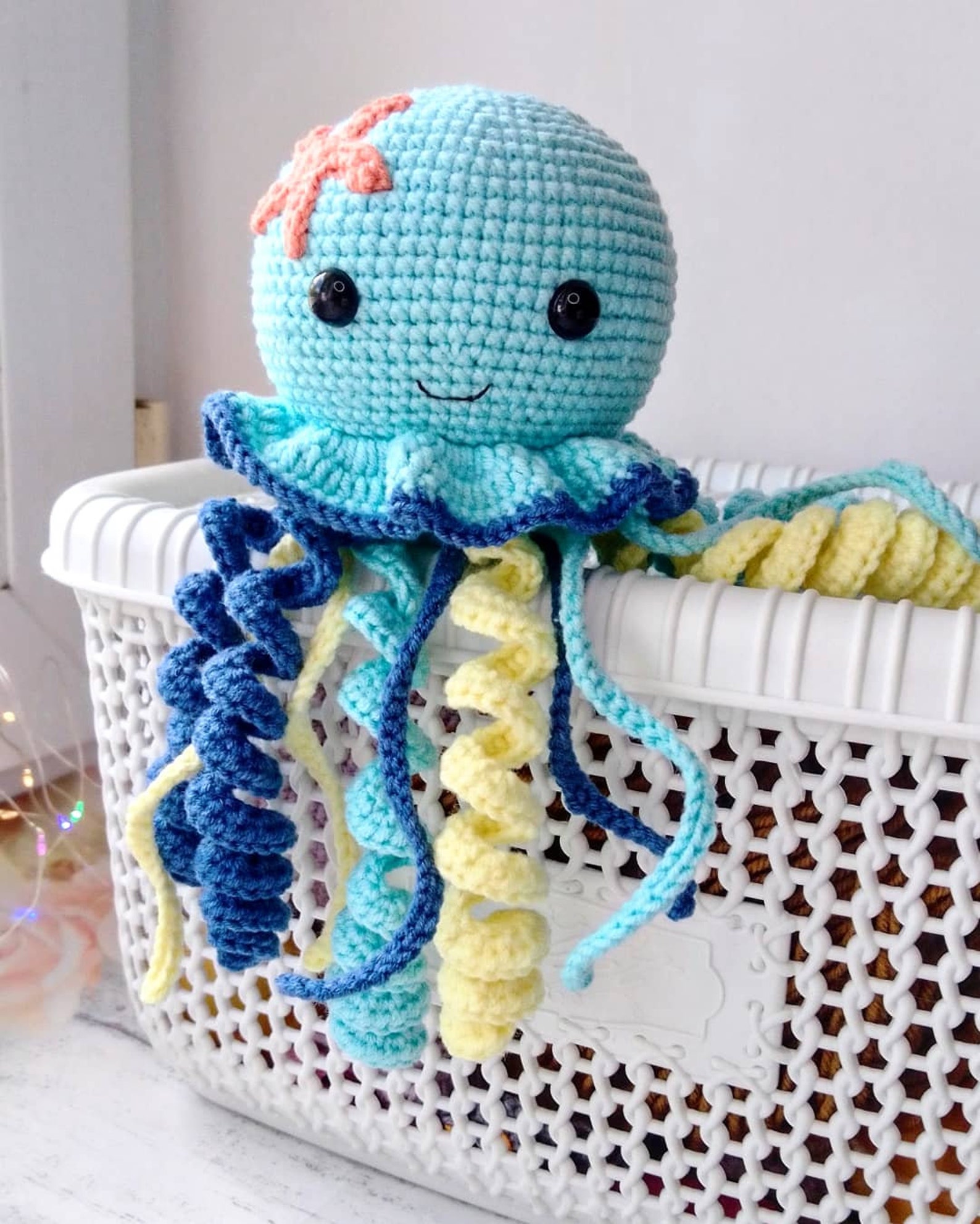 Crochet Jellyfish Handmade. Cute Toy Jellyfish. Toy Jellyfish - Etsy
