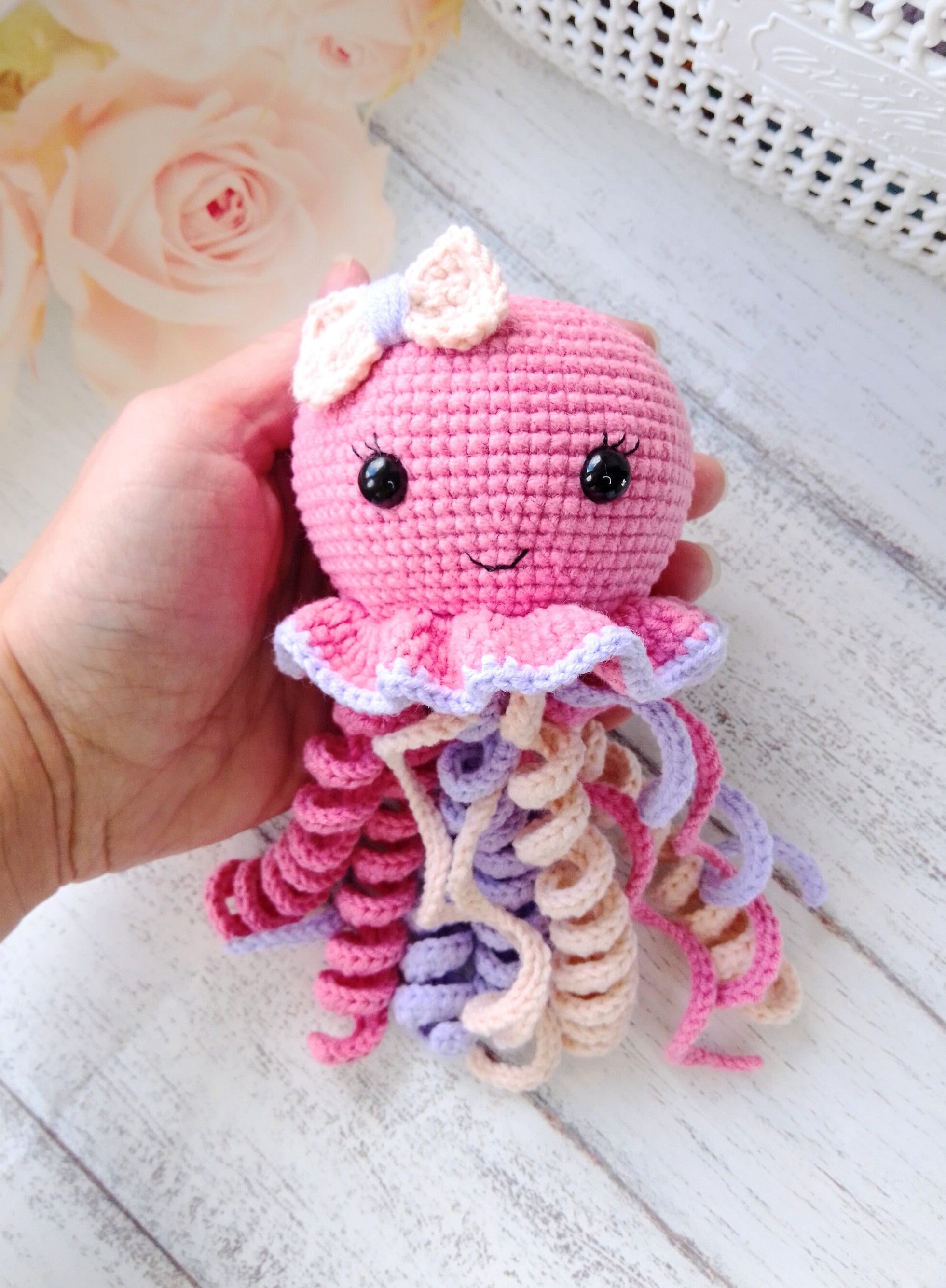 Crochet Jellyfish Pattern Amigurumi Jellyfish Pattern - Etsy