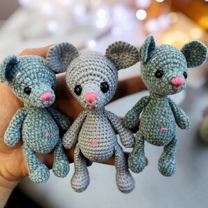 Mouse Crochet Pattern,little Mouse Crochet Pattern,amigurumi Mouse ...