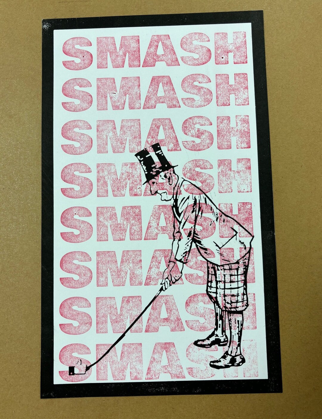 Smash the Like Button Print / Vandercook Letterpress Print ...