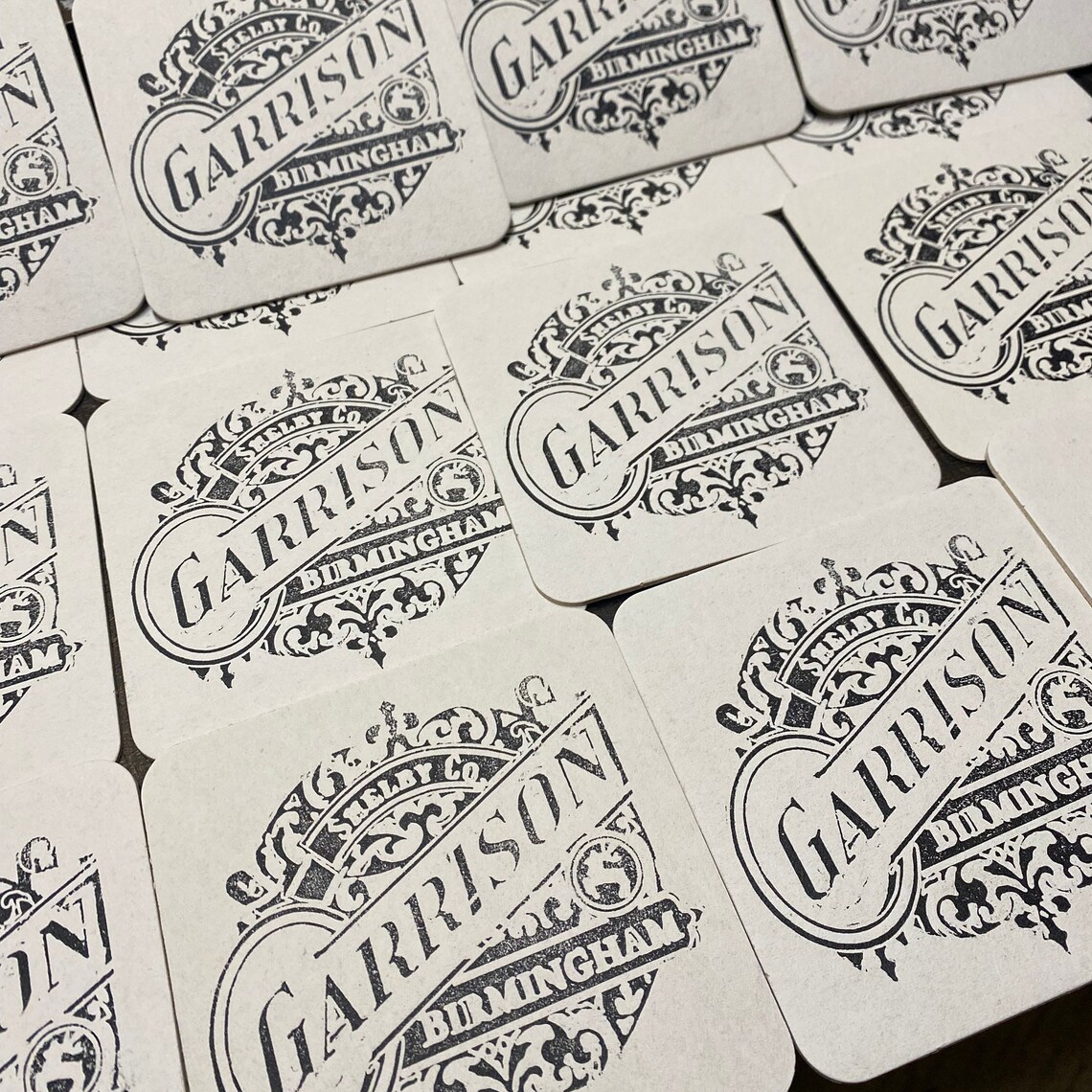 Peaky Blinders Garrison Coasters / Letterpress Paper Coasters / the ...
