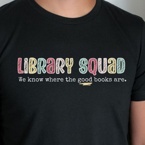 Librarian Shirt, Library Para T-shirt, Library Squad T-shirt, Shirts ...
