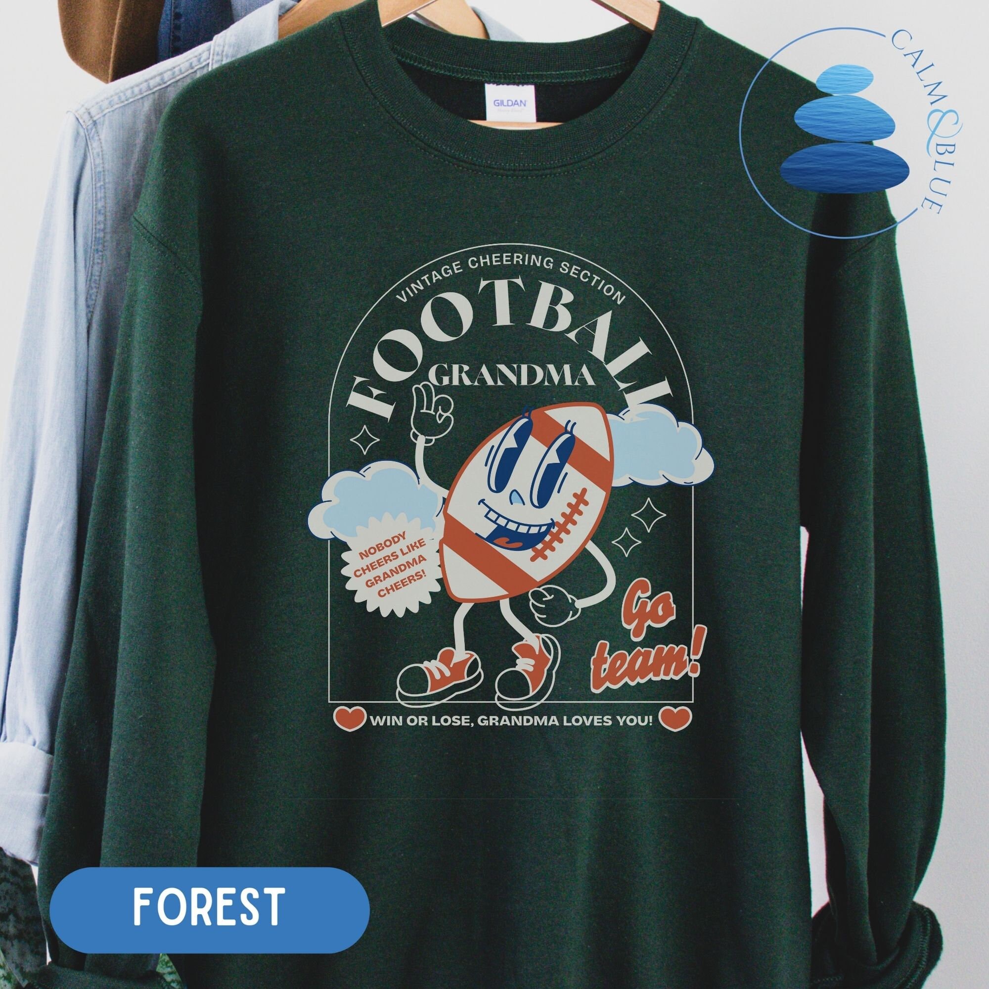 Football Grandma Retro Advertisement Sweatshirt Gift for - Etsy