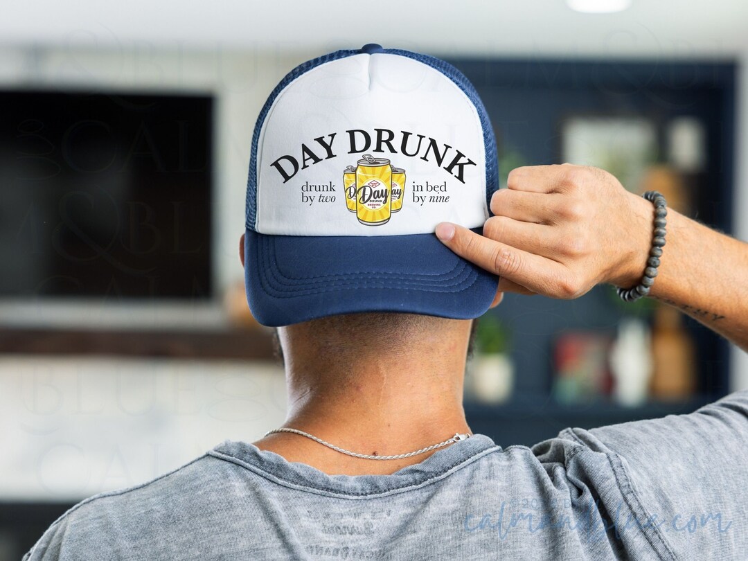 Day Drunk Trucker Hat: Funny Beer Lover Gift - Etsy