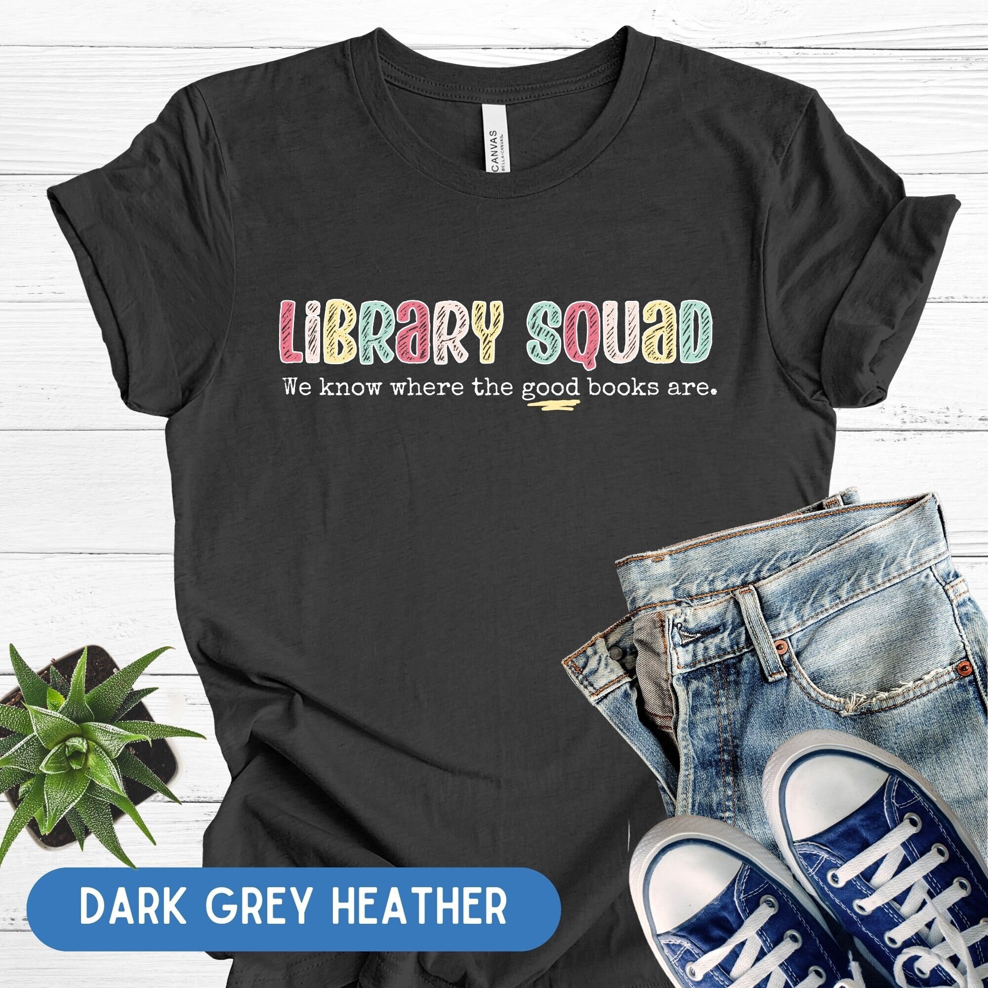 Librarian Shirt Library Para T-shirt Library Squad T-shirt - Etsy