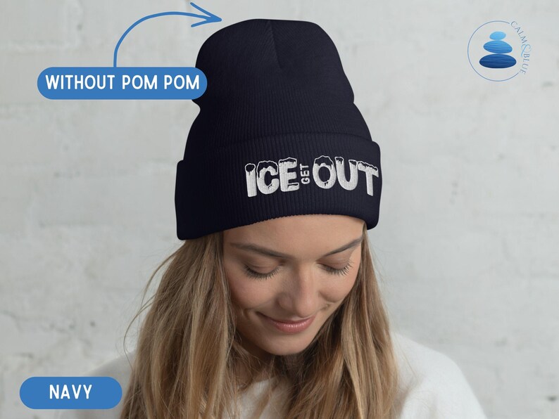 Anti-ice Hat, Ice Out Minnesota Protest, Winter Beanie, Embroidered ICE ...