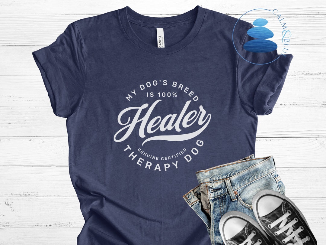 Therapy Dog T-shirt: Vintage-inspired Healer Design - Etsy