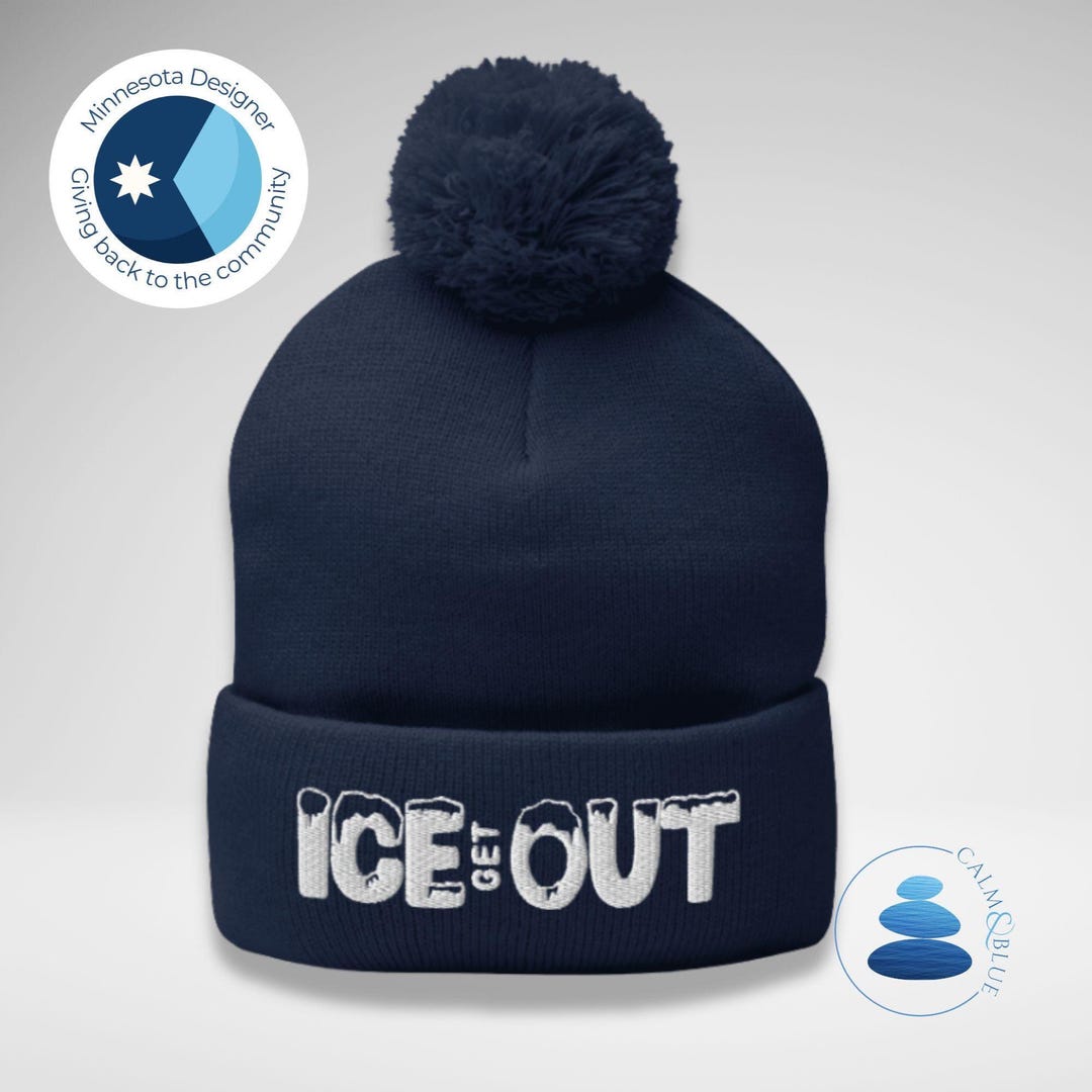 Anti-ice Hat, Ice Out Minnesota Protest, Winter Beanie, Embroidered ICE ...