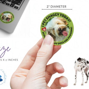 Personalized Therapy Dog Stickers: Custom Photo Roll Stickers - Etsy