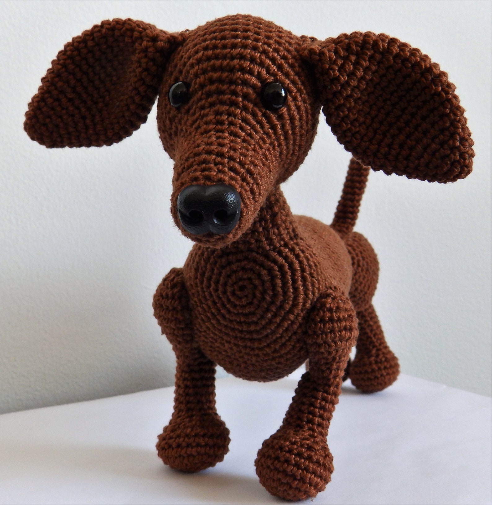 Pattern Dachshund | Haakpatroon Teckel | Tekkel | Crochet dog | Hond ...