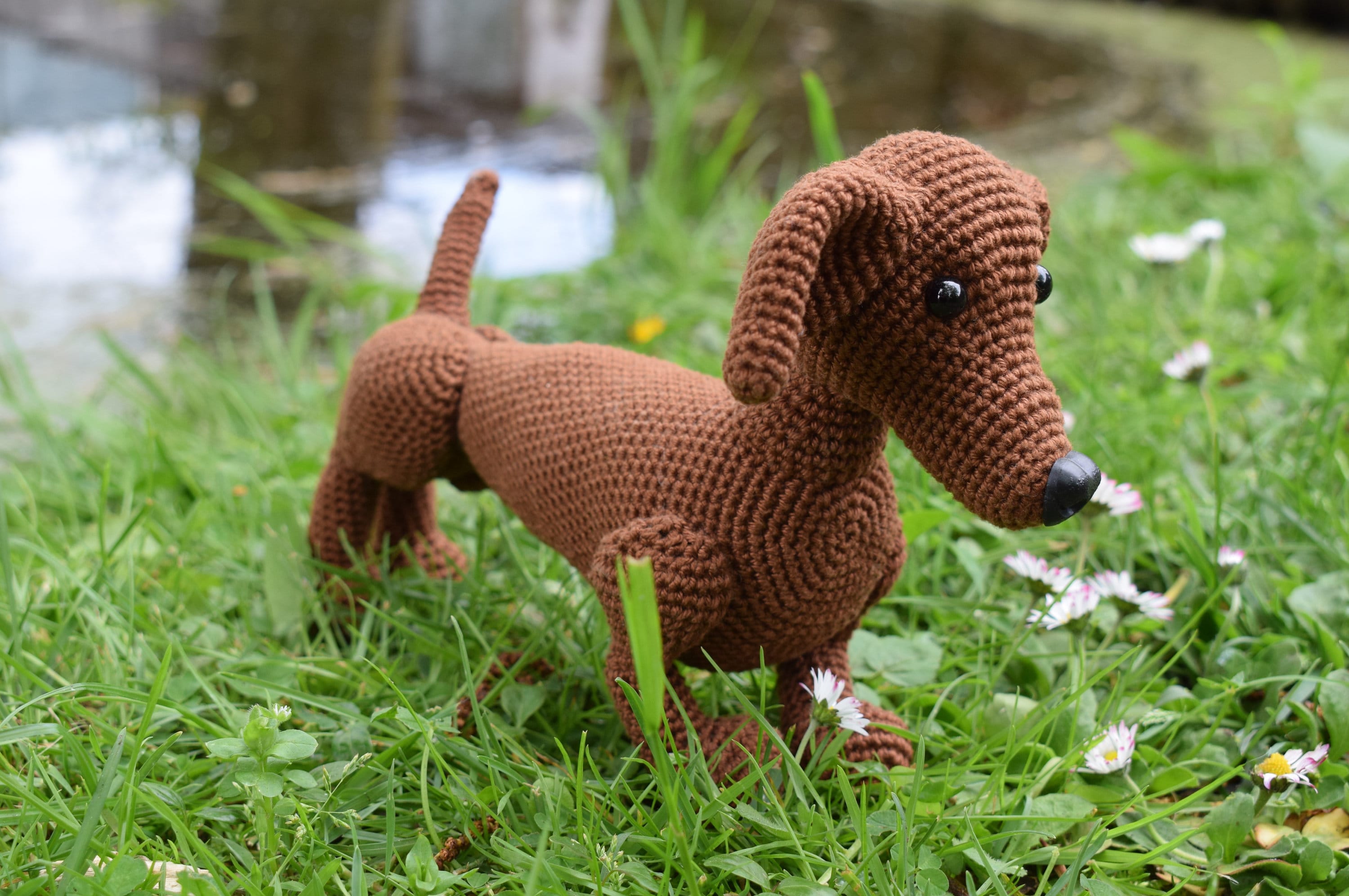 Pattern Dachshund | Haakpatroon Teckel | Tekkel | Crochet dog | Hond ...
