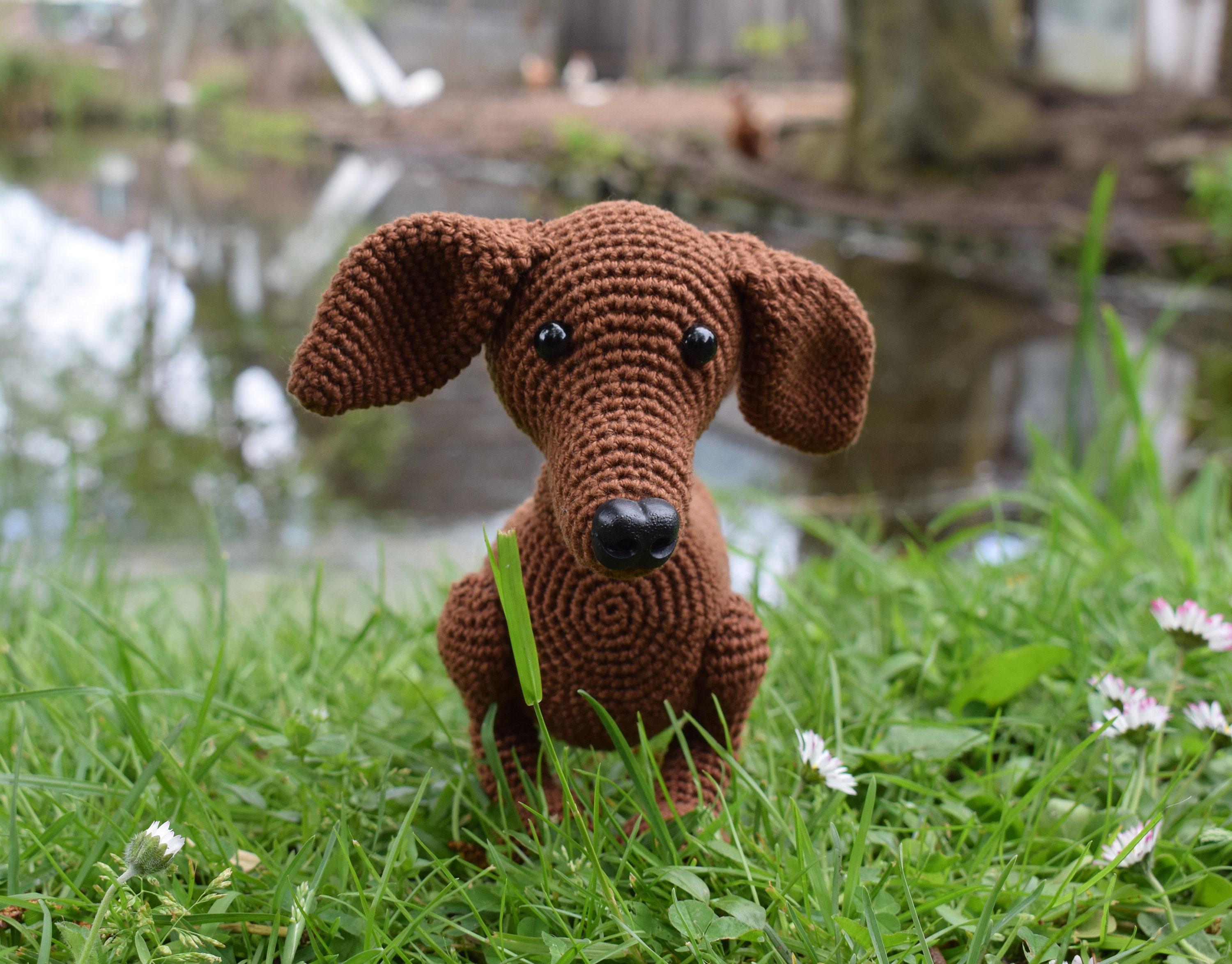 Pattern Dachshund | Haakpatroon Teckel | Tekkel | Crochet dog | Hond ...