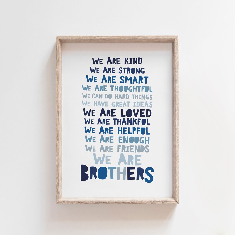 Brothers Wall Art - Etsy