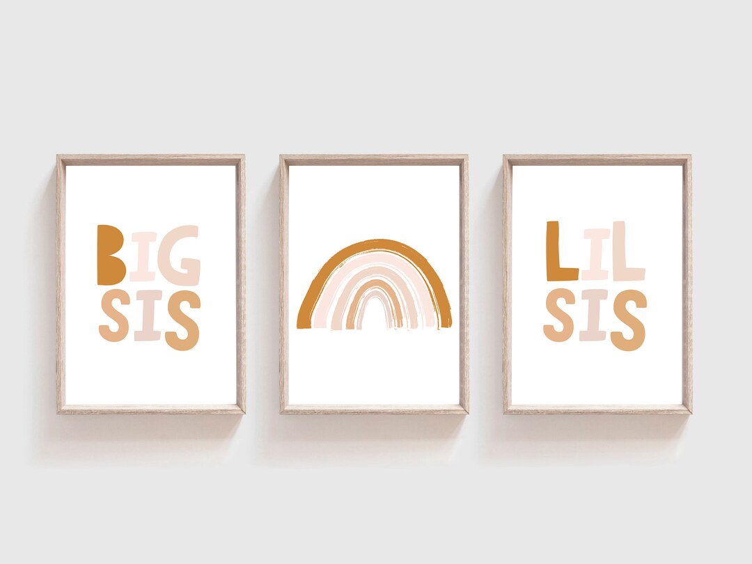 Set of 3 Girls Bedroom Prints, Sister Bedroom Prints, Girls Bedroom ...