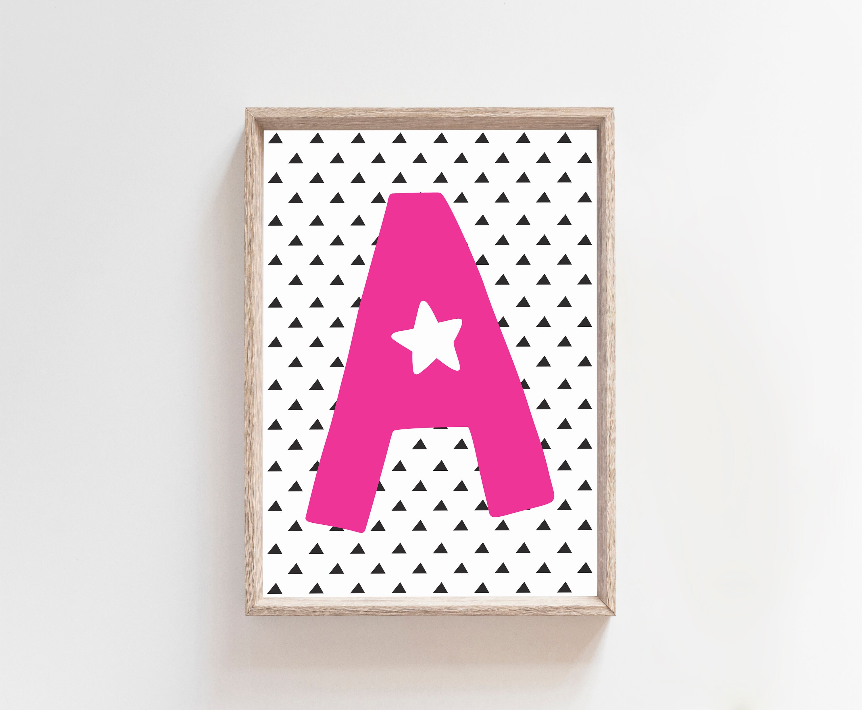 Girls Nursery Print Initial Print Boys Nursery Print - Etsy