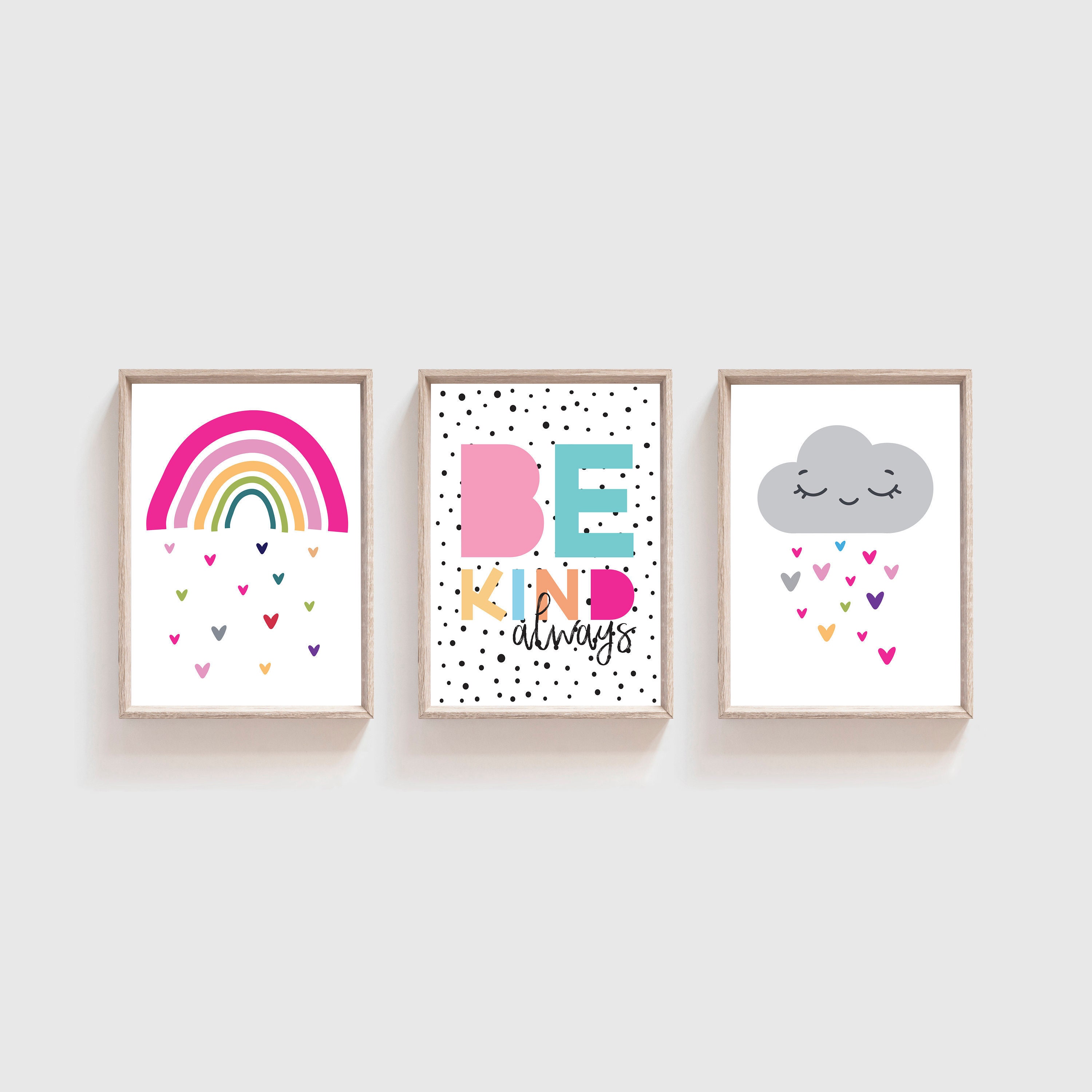 Rainbow Prints Rainbow Decor Playroom Prints Children's - Etsy UK