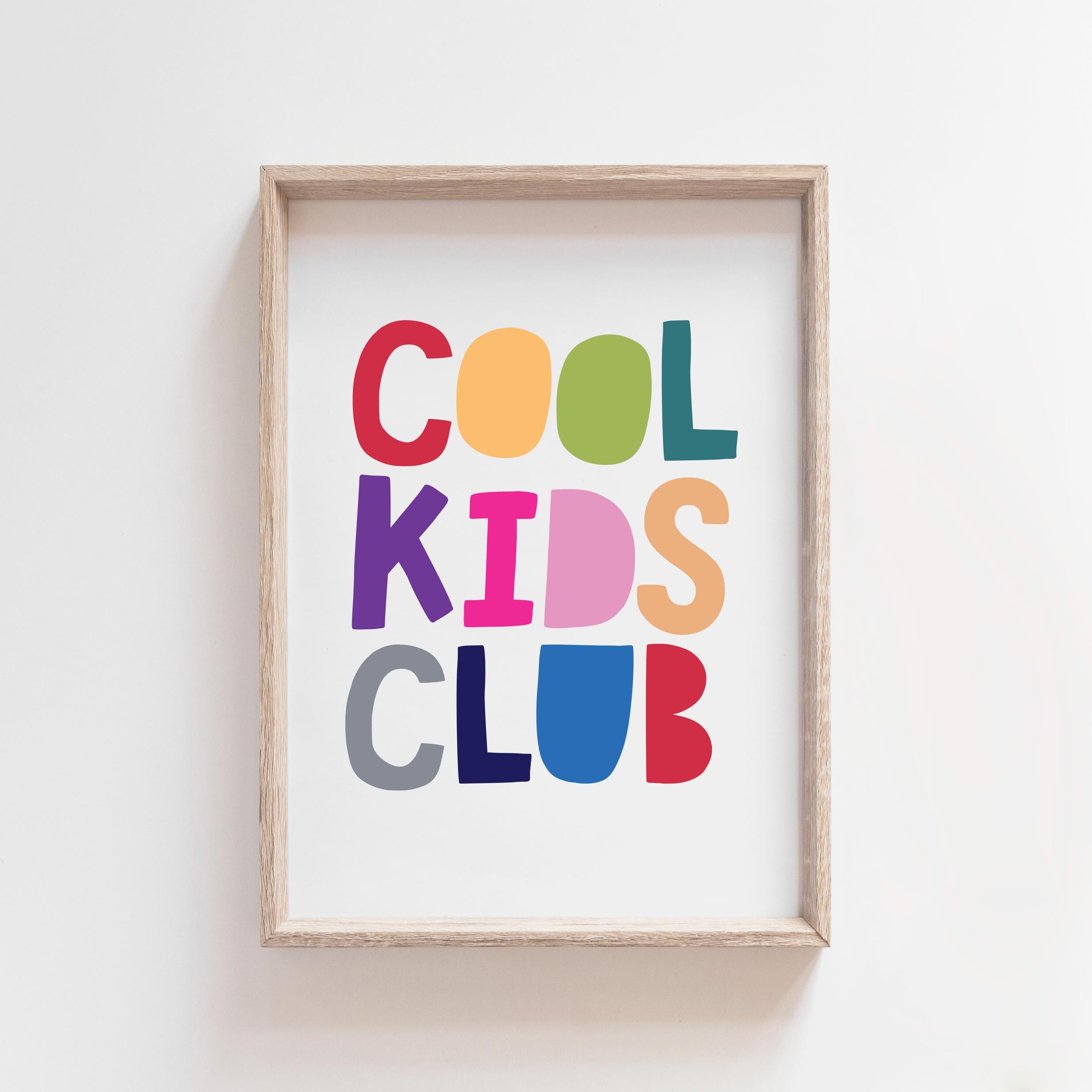 Cool Kids Club, Brother Sister Prints, Playroom Prints, Brother Sister ...