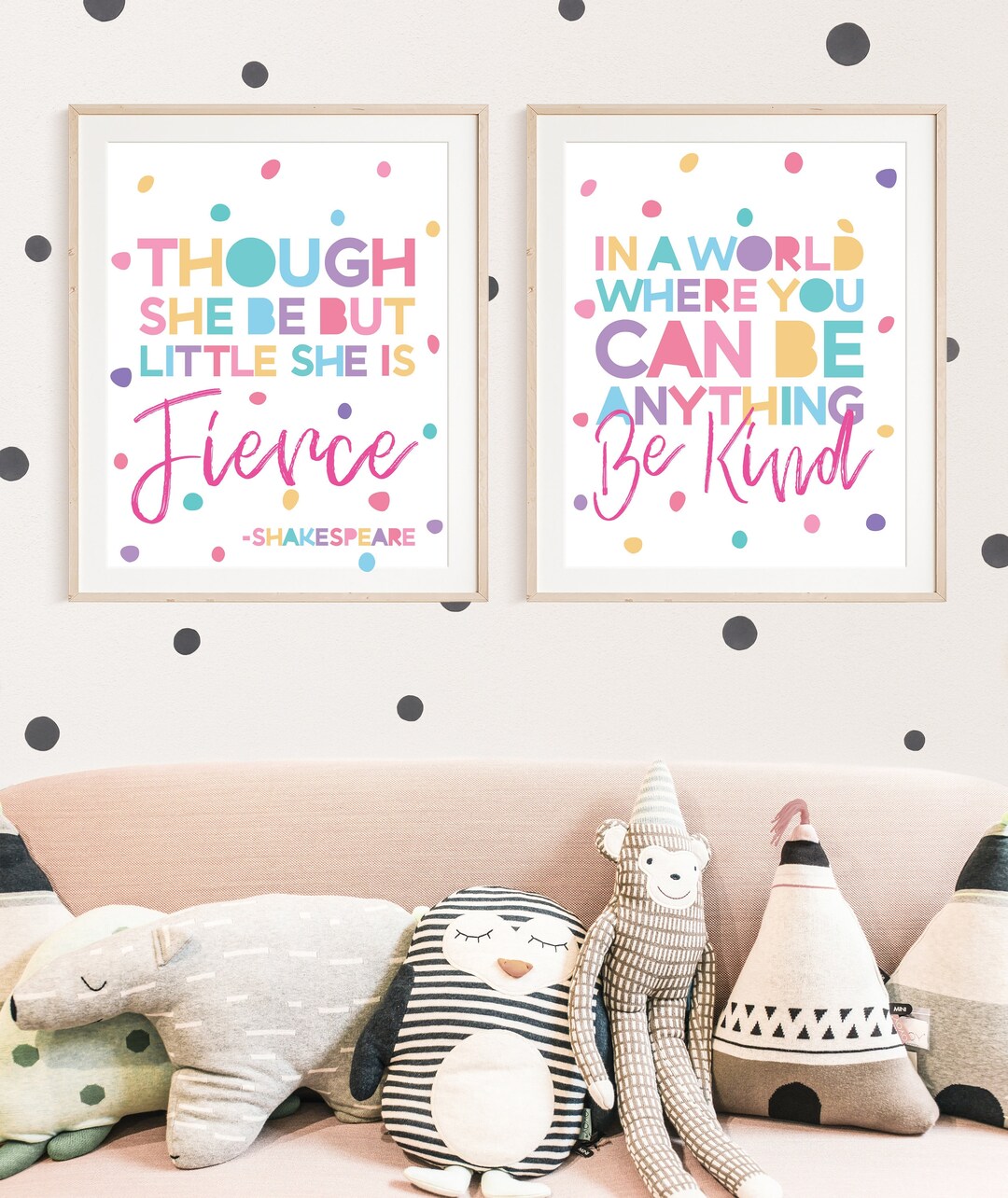 Set of 2 Girls Bedroom Prints, Girl Bedroom Wall Art, You Are Loved ...