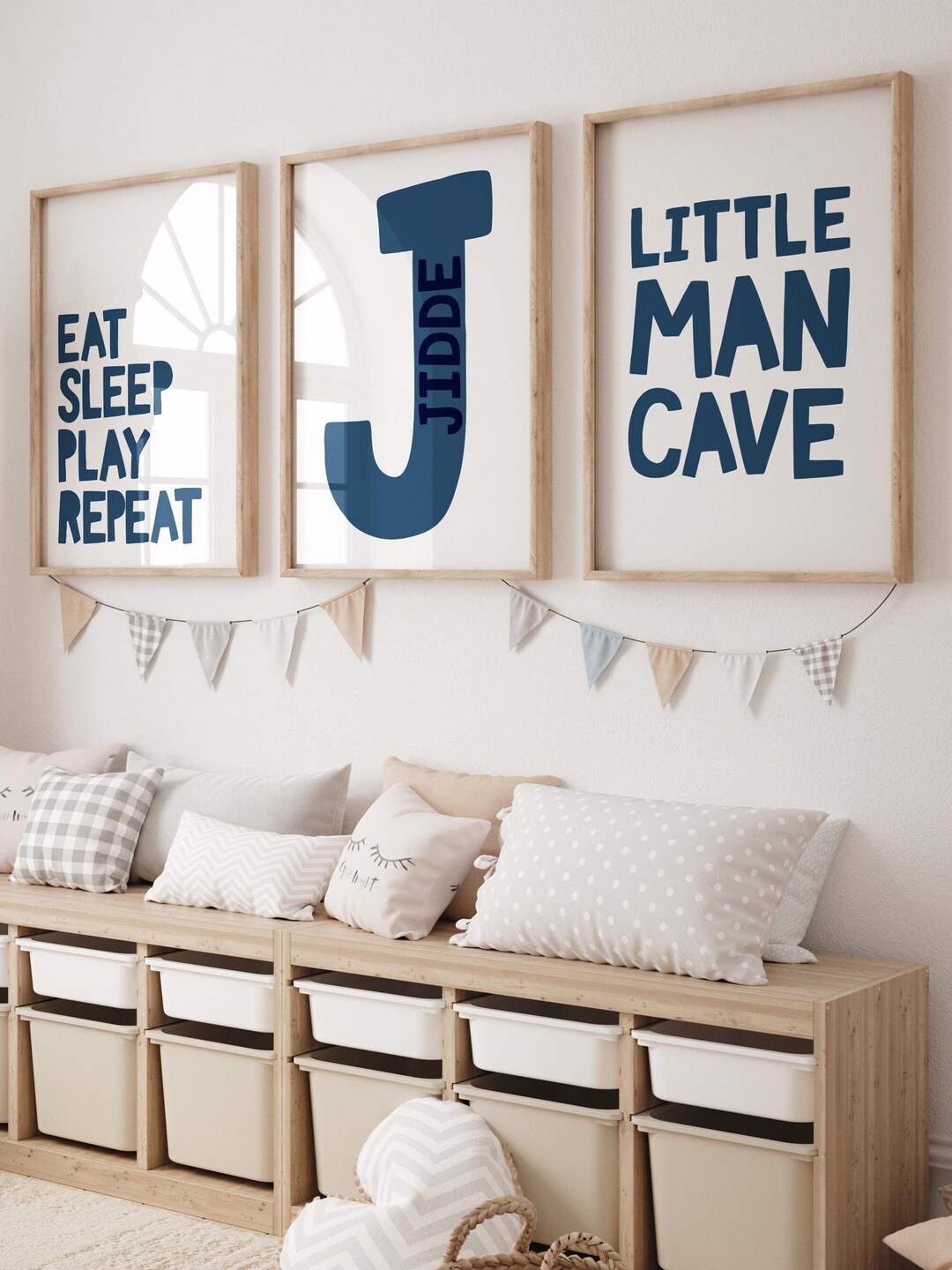 Boys Nursery Print Set of 3, Little Man Cave Print, Boys Bedroom Decor ...