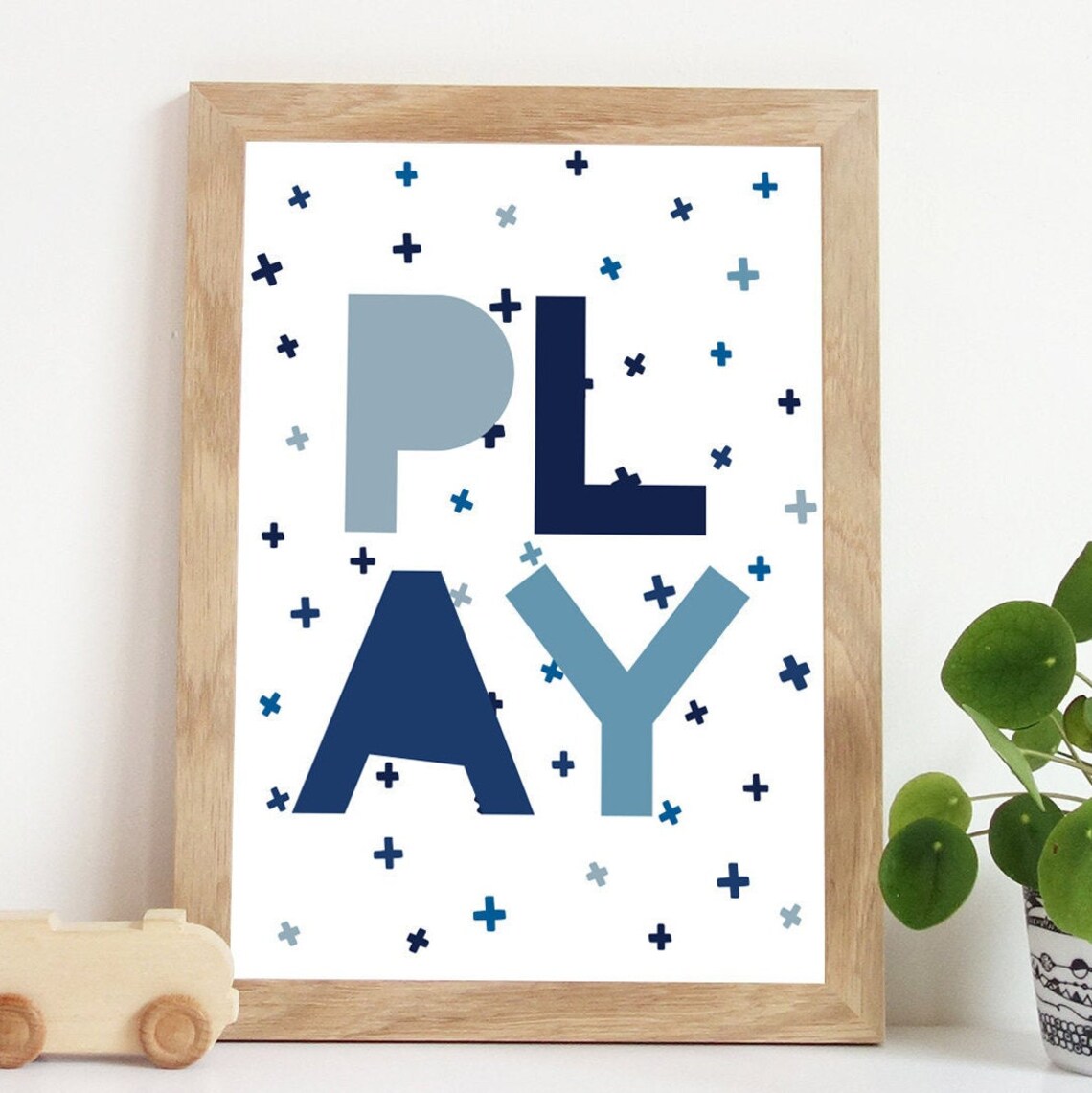 Set of 3 Boys Nursery Prints, Read Play, Love Print, Boys Bedroom ...