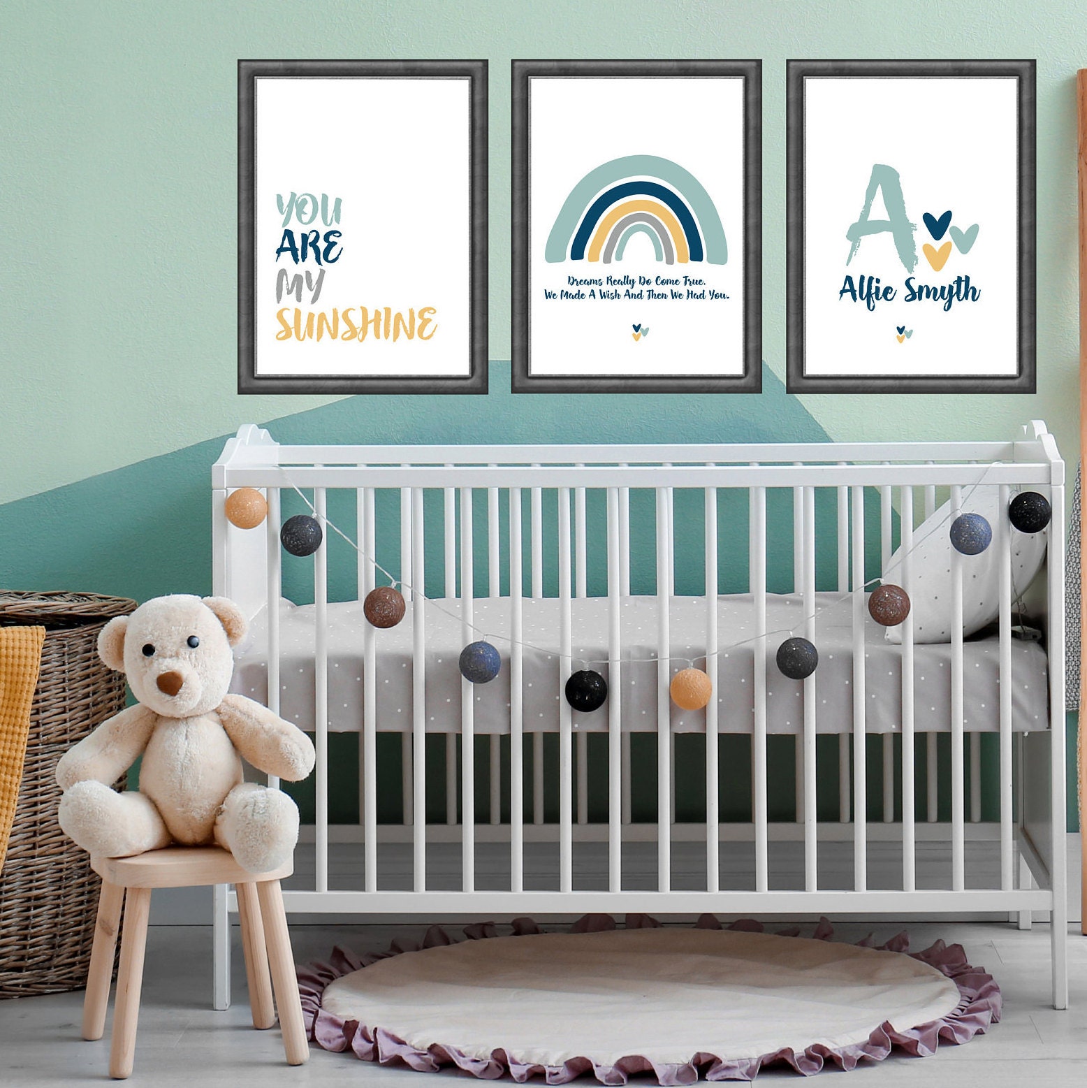 Personalised Prints Set of 3 Nursery Prints You Are My - Etsy UK