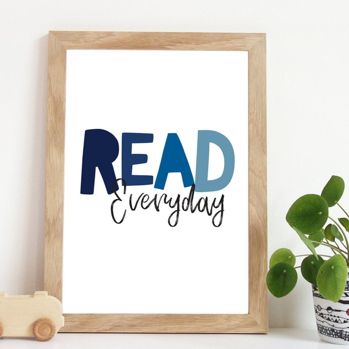 Read Everyday Print Reading Corner Sign Boys Nursery Prints - Etsy New ...
