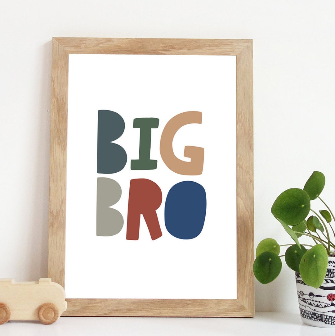 Brother Prints, Big Brother Print, Brothers Best Friends, Big Bro Print ...