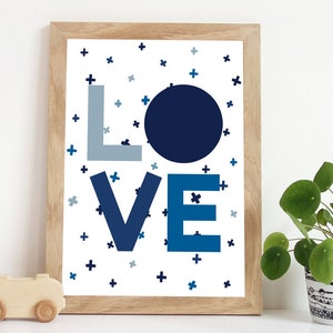 Set of 3 Boys Nursery Prints, Read Play, Love Print, Boys Bedroom ...