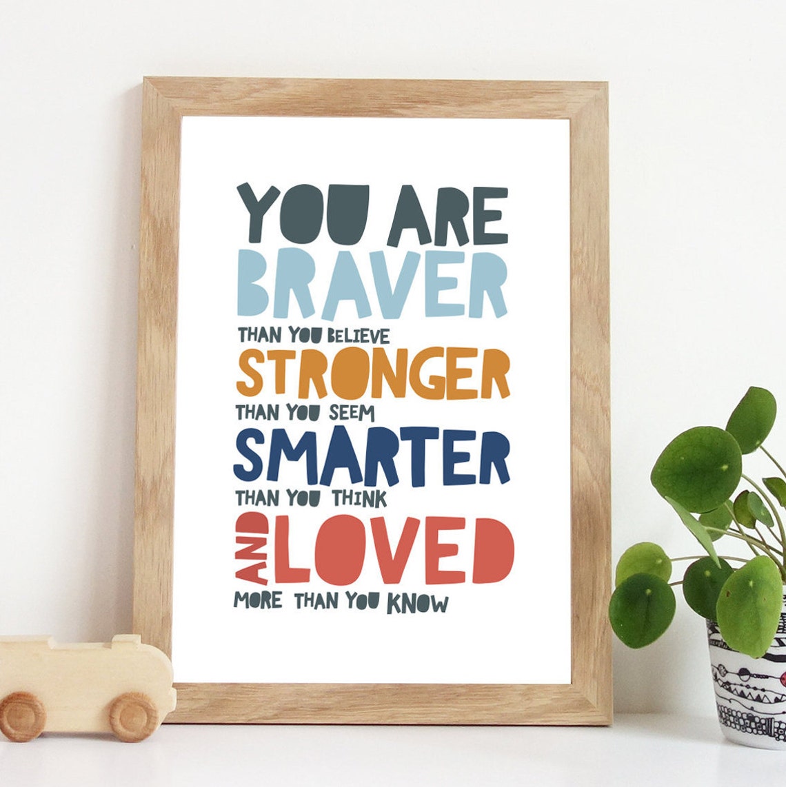Boys Nursery Print Boys Be Brave Print Nursery Quotes Boys | Etsy