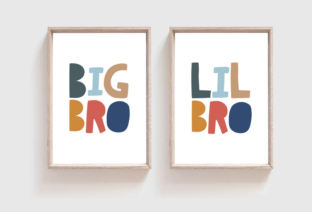 Brother Prints, Best Brother Print's, Sibling Prints, Boys Nursery ...