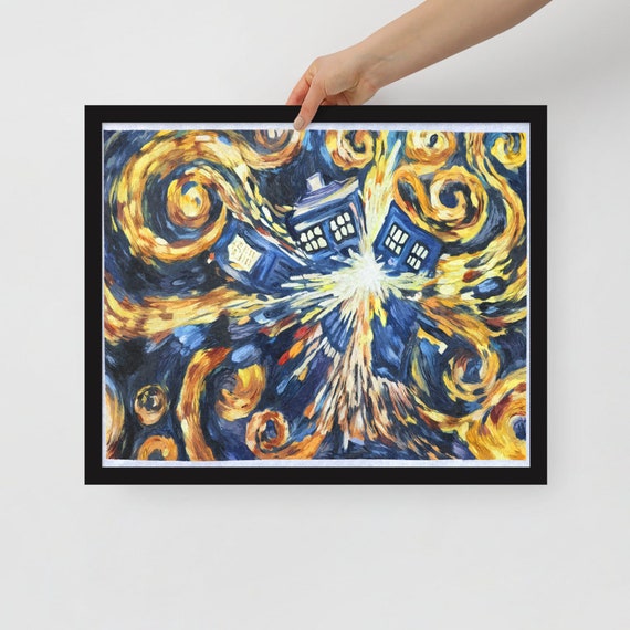 Van Gogh Esplode Tardis Originale Van Gogh Tardis Exploding Etsy UK