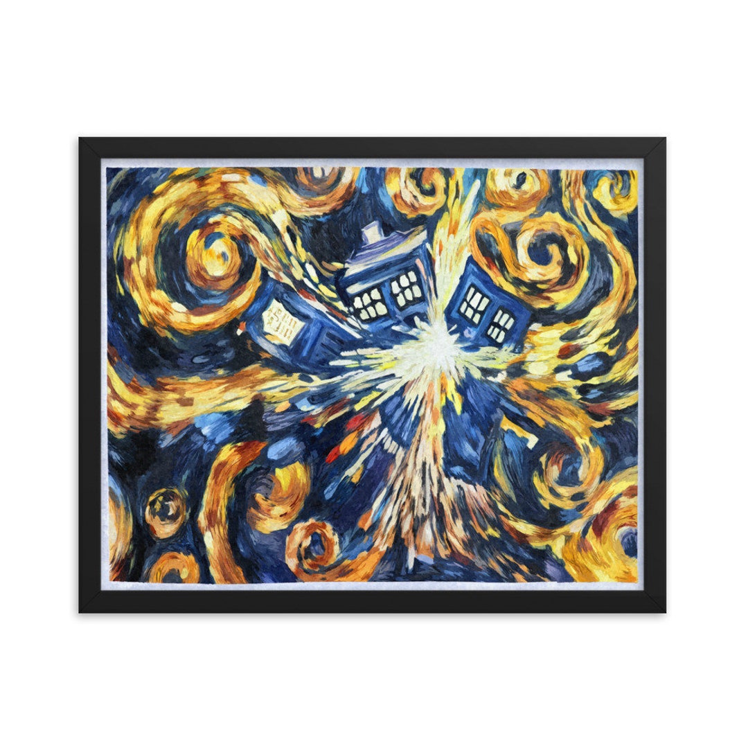 Doctor Who Exploding Tardis Van Gogh Style Pandorica Doctor - Etsy Canada