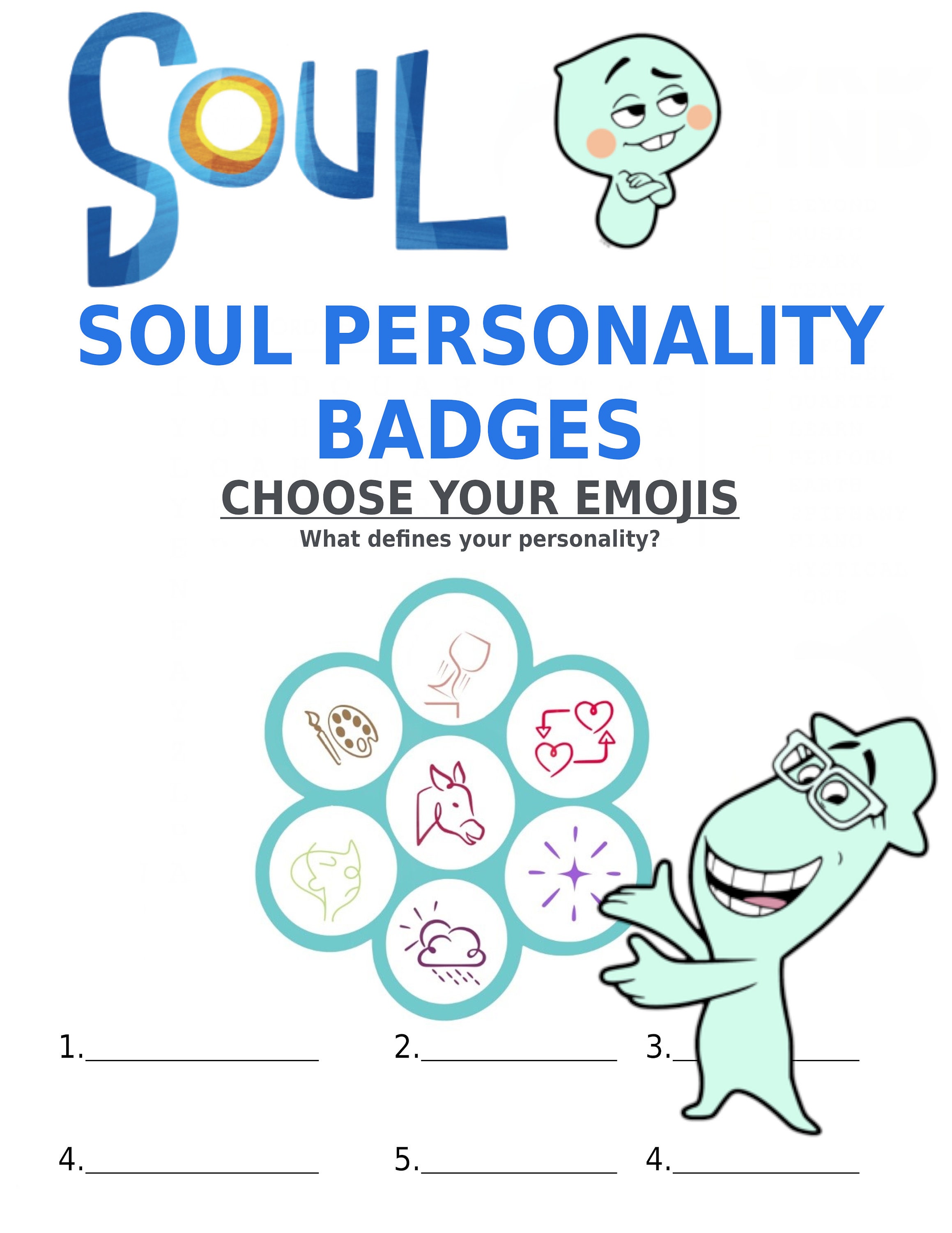 Soul Poster Soul Personality Badges Soul Earth Pass Soul - Etsy
