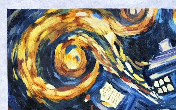 Van Gogh Exploding Tardis