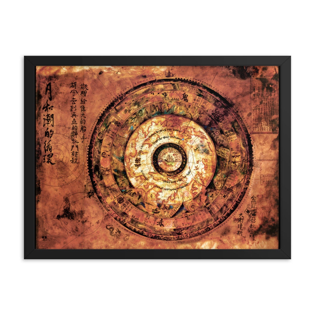 Mao Kun Map, Pirates of the Caribbean Poster - Sao Feng Map - Captain ...