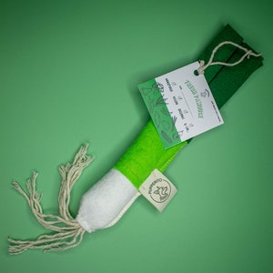Felt Leek Catnip Toy - Felt Leek Cat Kicker - Stuffed Cat Toy - Felt ...