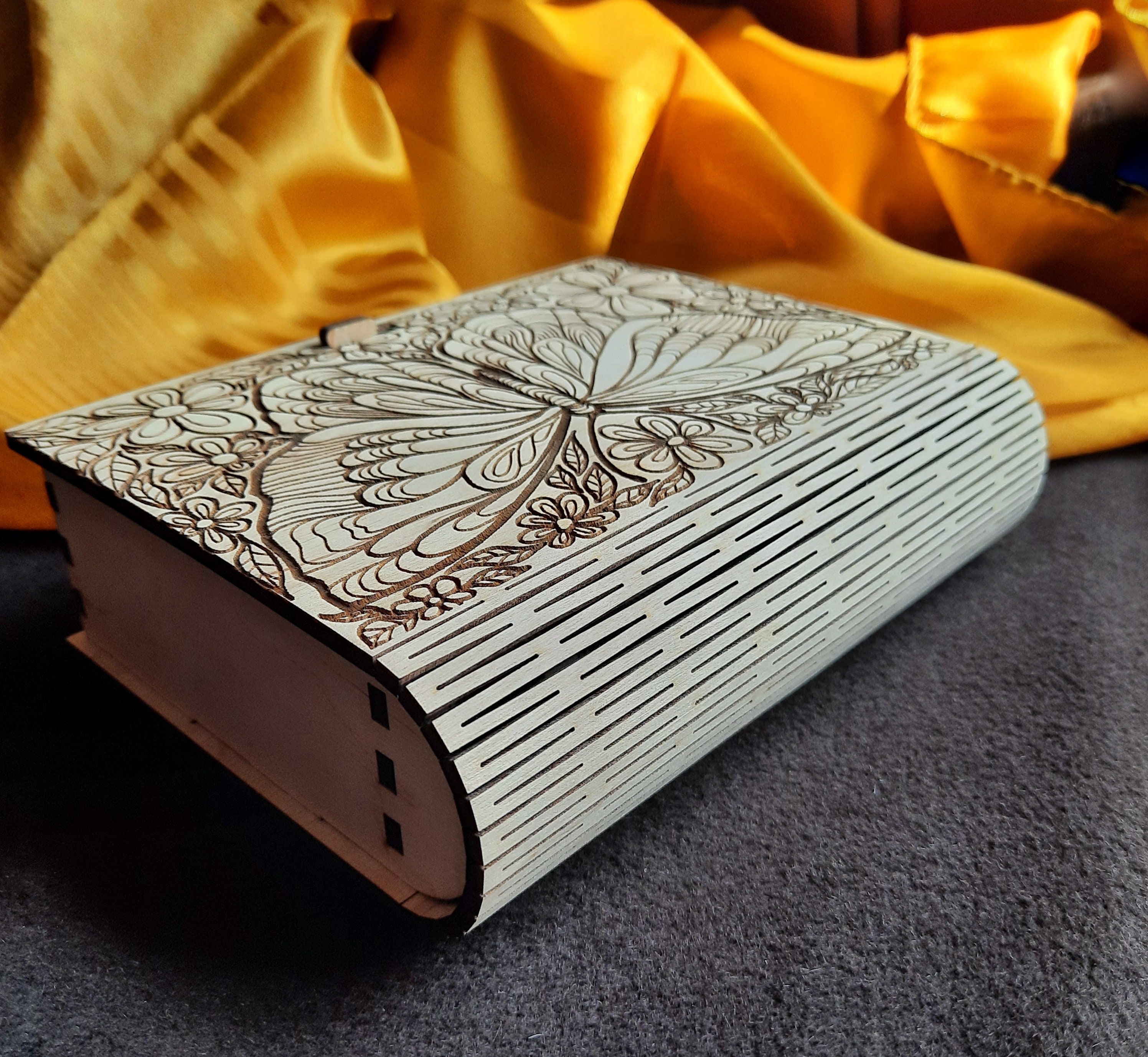 Tarot Wood Box BUTTERFLY Oracle Card Box Tarot Storage - Etsy