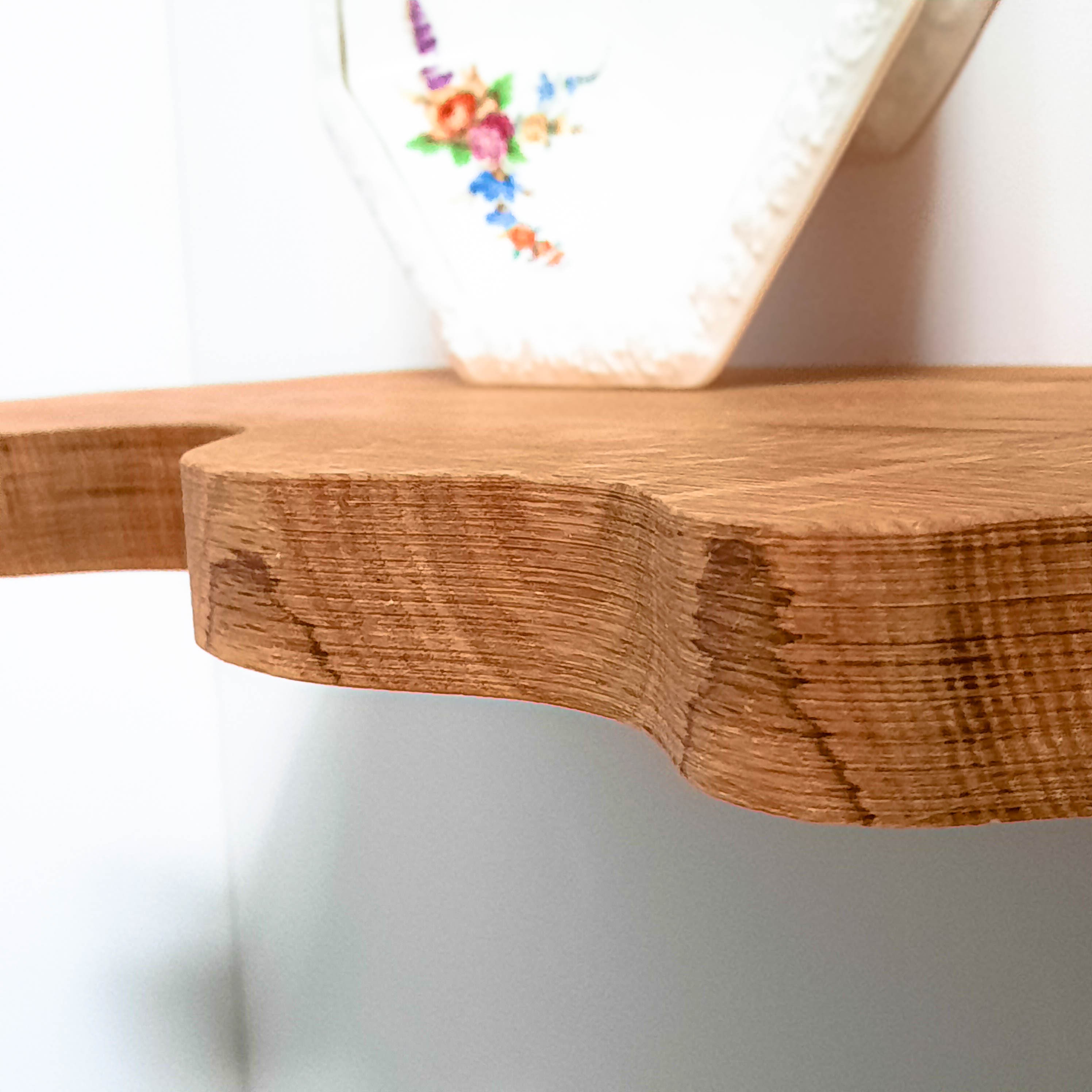 Wavy Wall Shelves Wooden – Floating Wave Shelf for Books – Scalloped ...