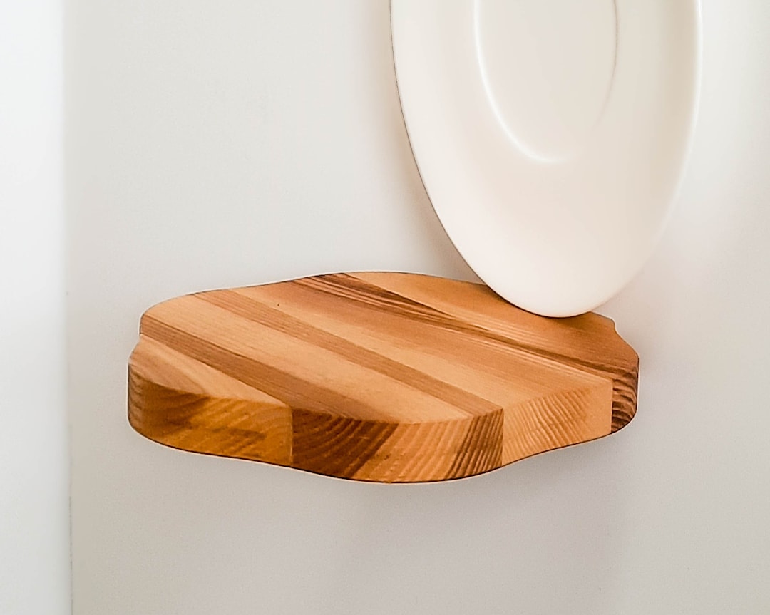 Wavy Round Shelves, Small & Big Floating Shelf, Wall Plant Holder ...