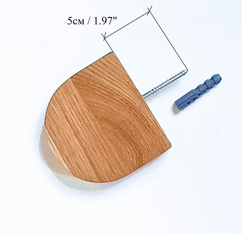 Mini Floating Shelf Curved Arch Design – Small Oak Wall Shelves Boho ...