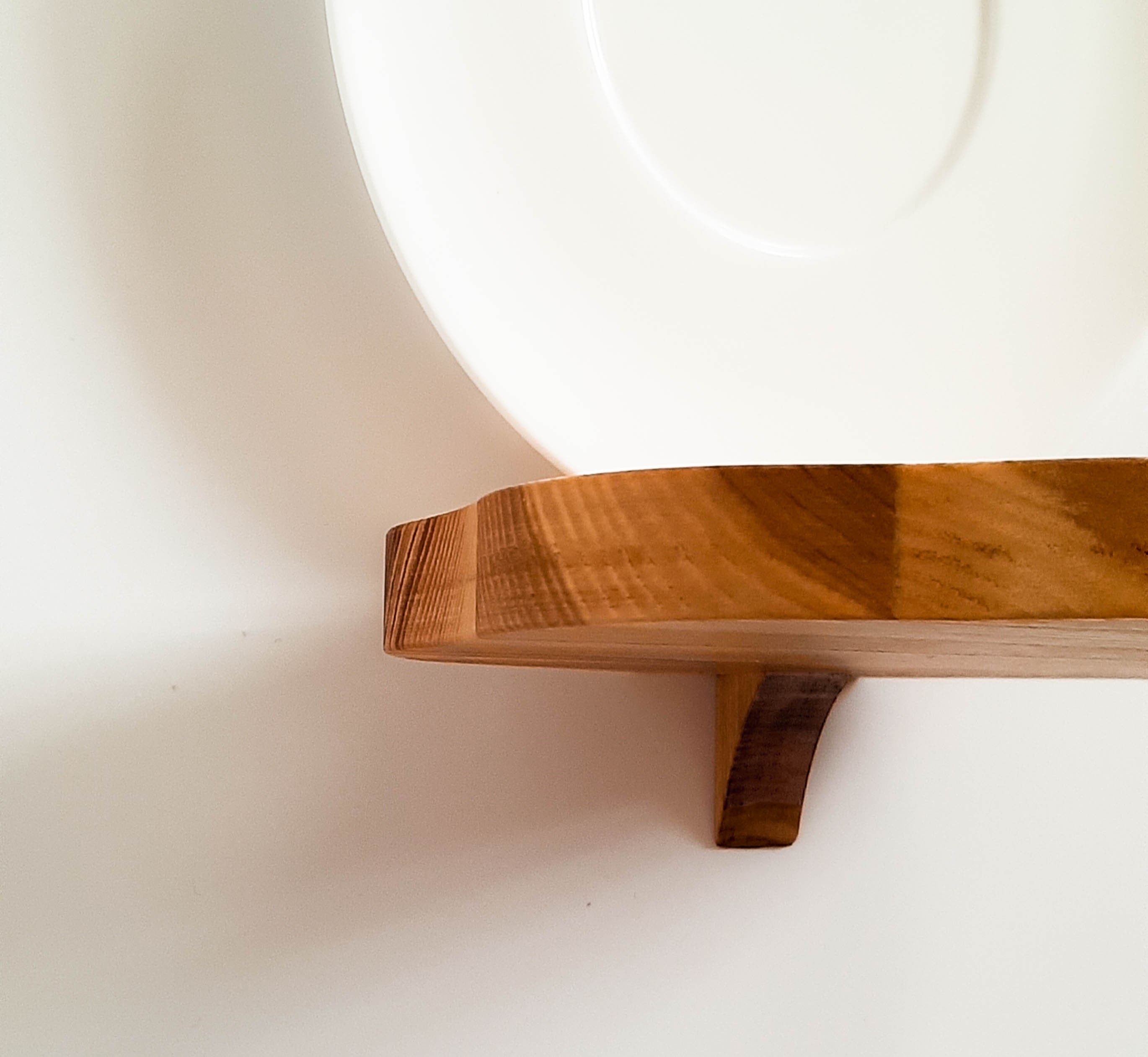 Set Round Floating Shelf Small End Medium Wooden Shelves - Etsy