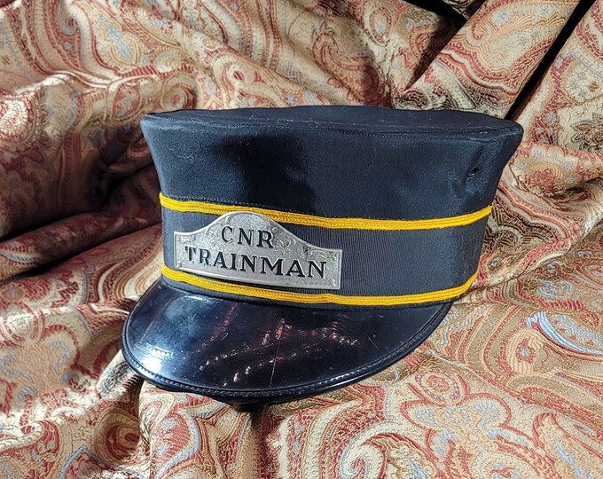 Vintage, CNR, Canadian National Railway, Trainman Cap, C. 1950 - Etsy