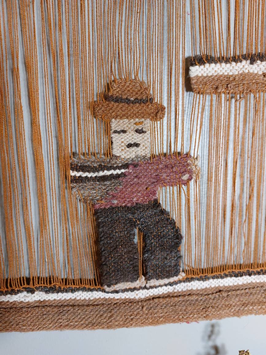 Peruvian Hand-crafted, Loom Art, Artisanal/folk/pastoral Loom Tapestry ...