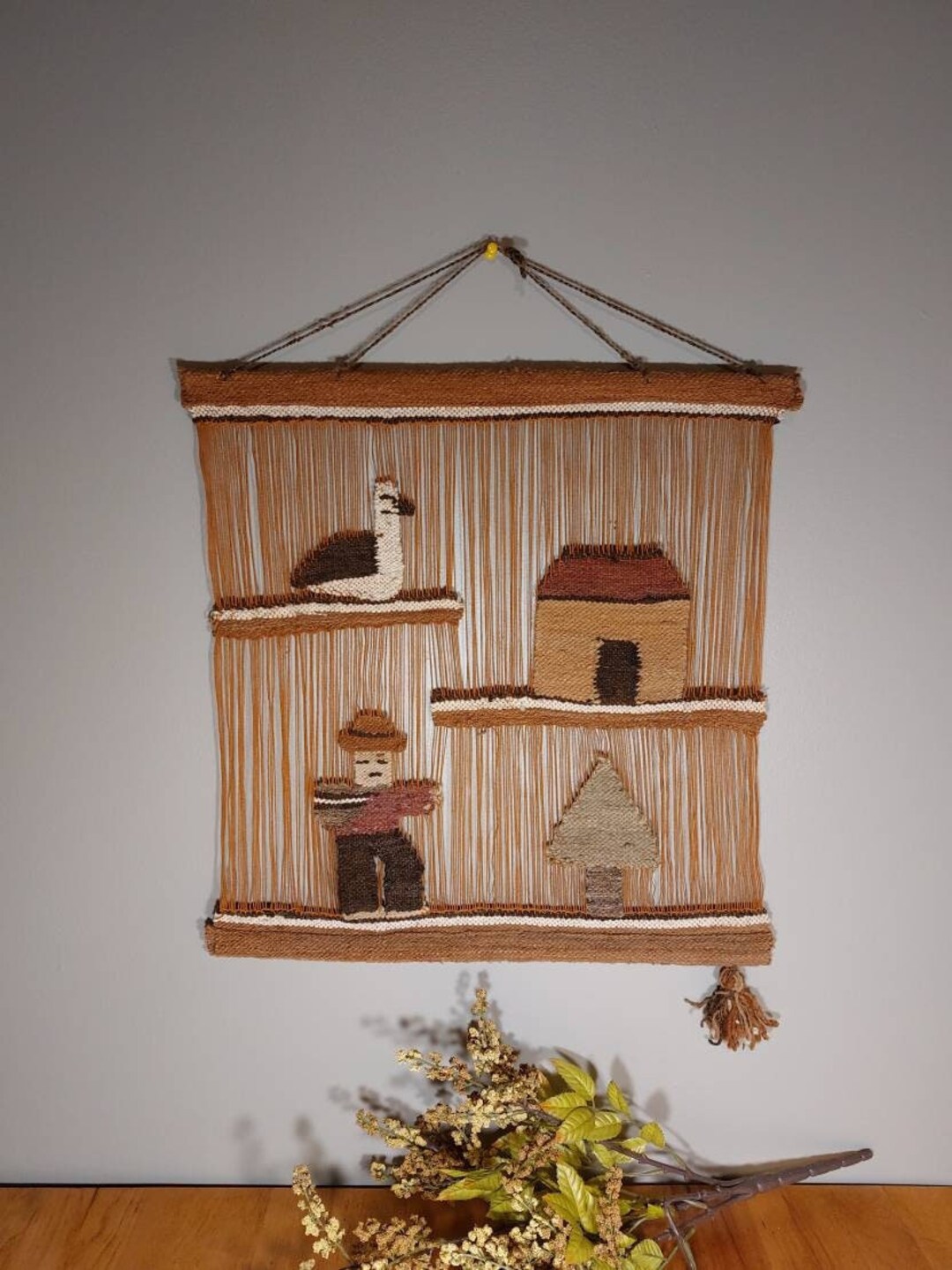 Peruvian Hand-crafted, Loom Art, Artisanal/folk/pastoral Loom Tapestry ...